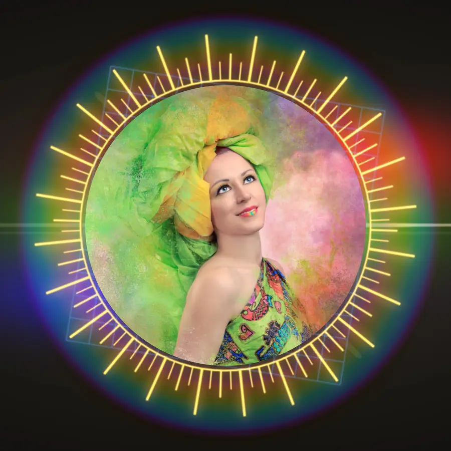 Non-Marketing IG Photo Profile Rainbow Light | CapCut Template