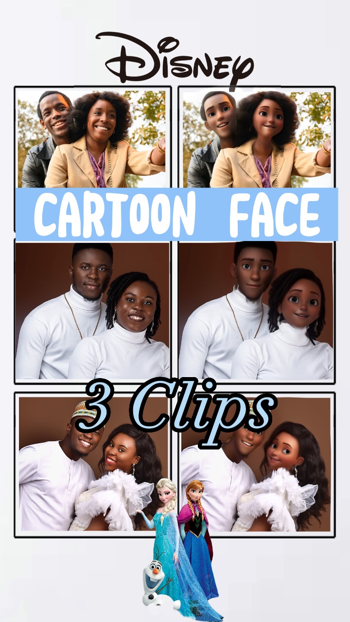 Cartoon face - video template by CapCut