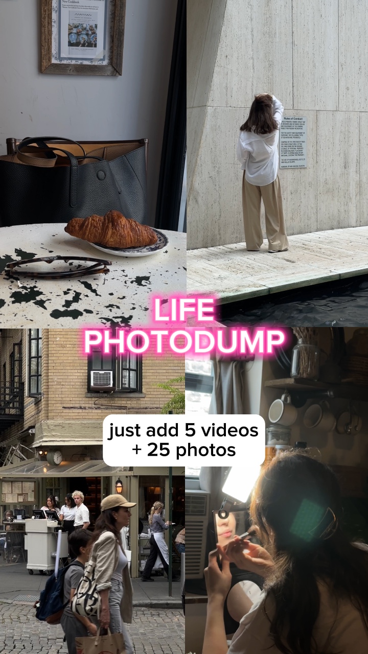 photodump grid - video template by CapCut
