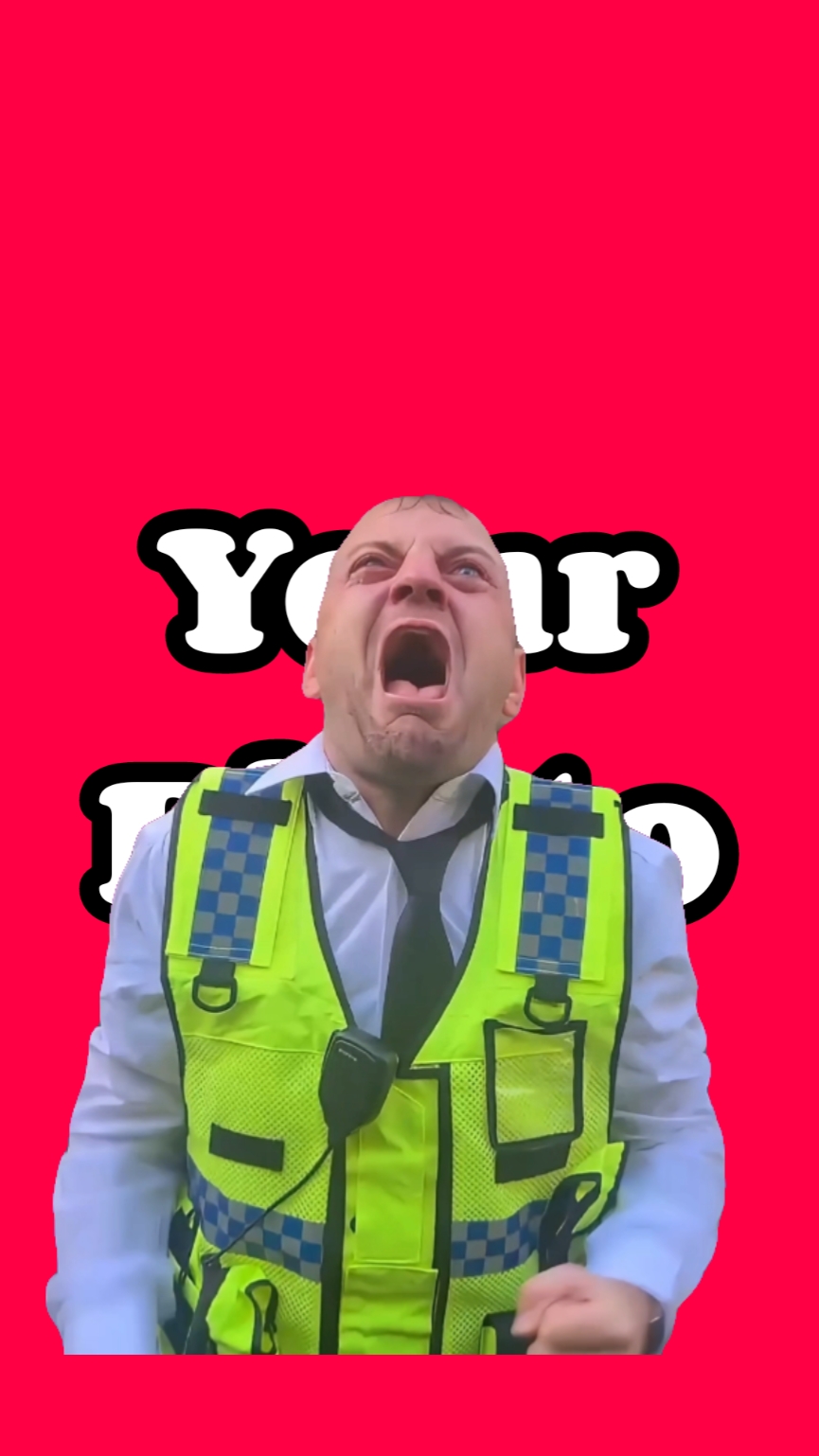 Screaming Cop - video template by CapCut