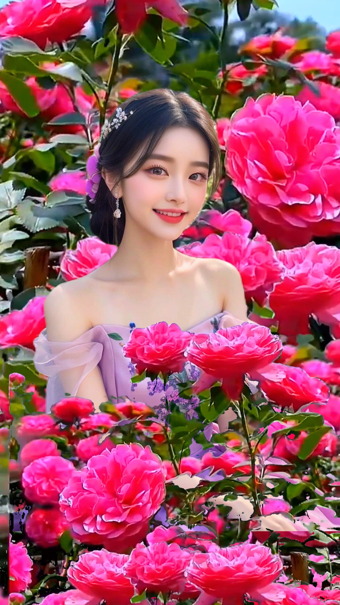 Photo Frame Template Flower - Pippit