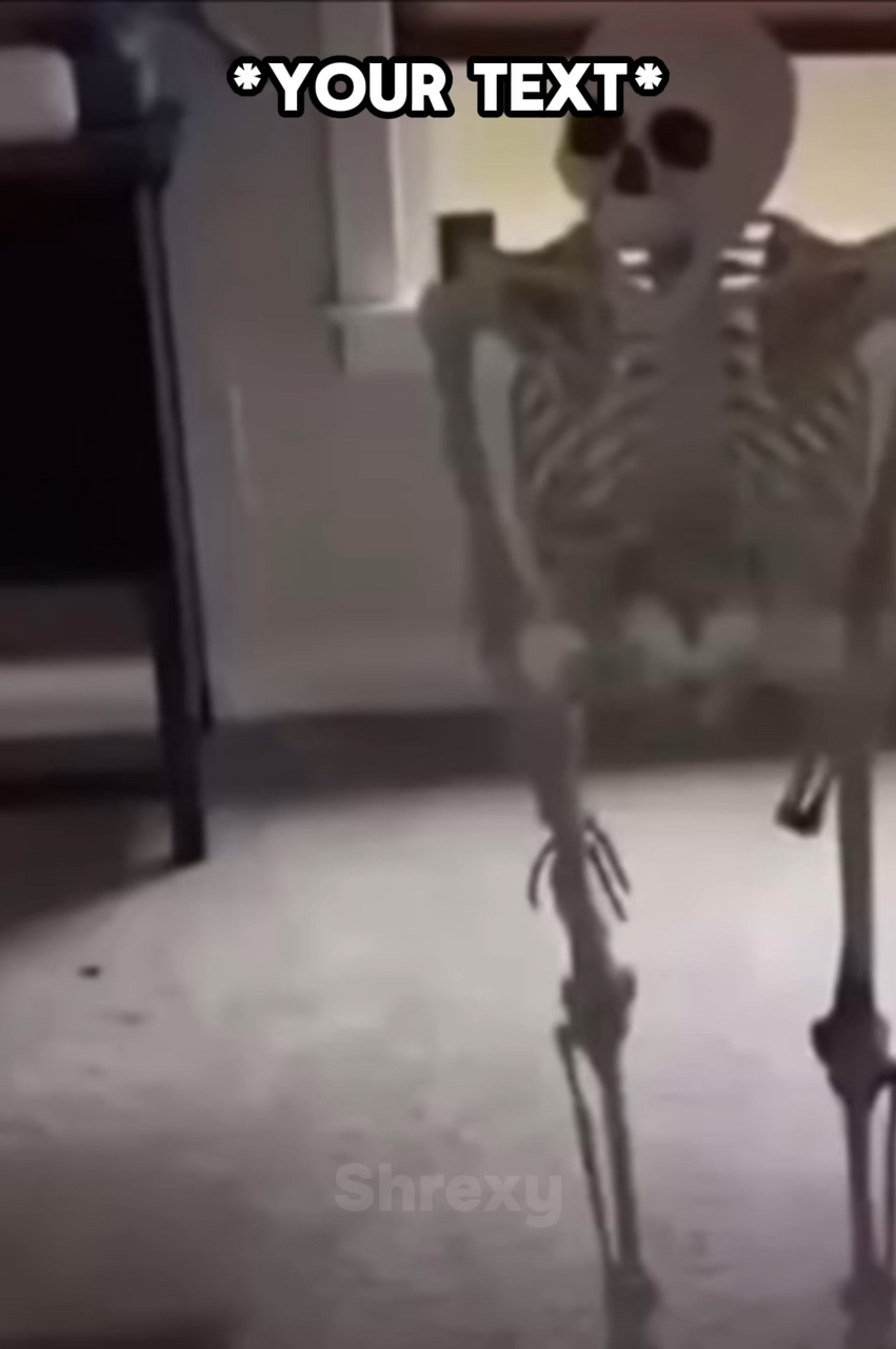 skeleton running across the screen green screen - Pippit