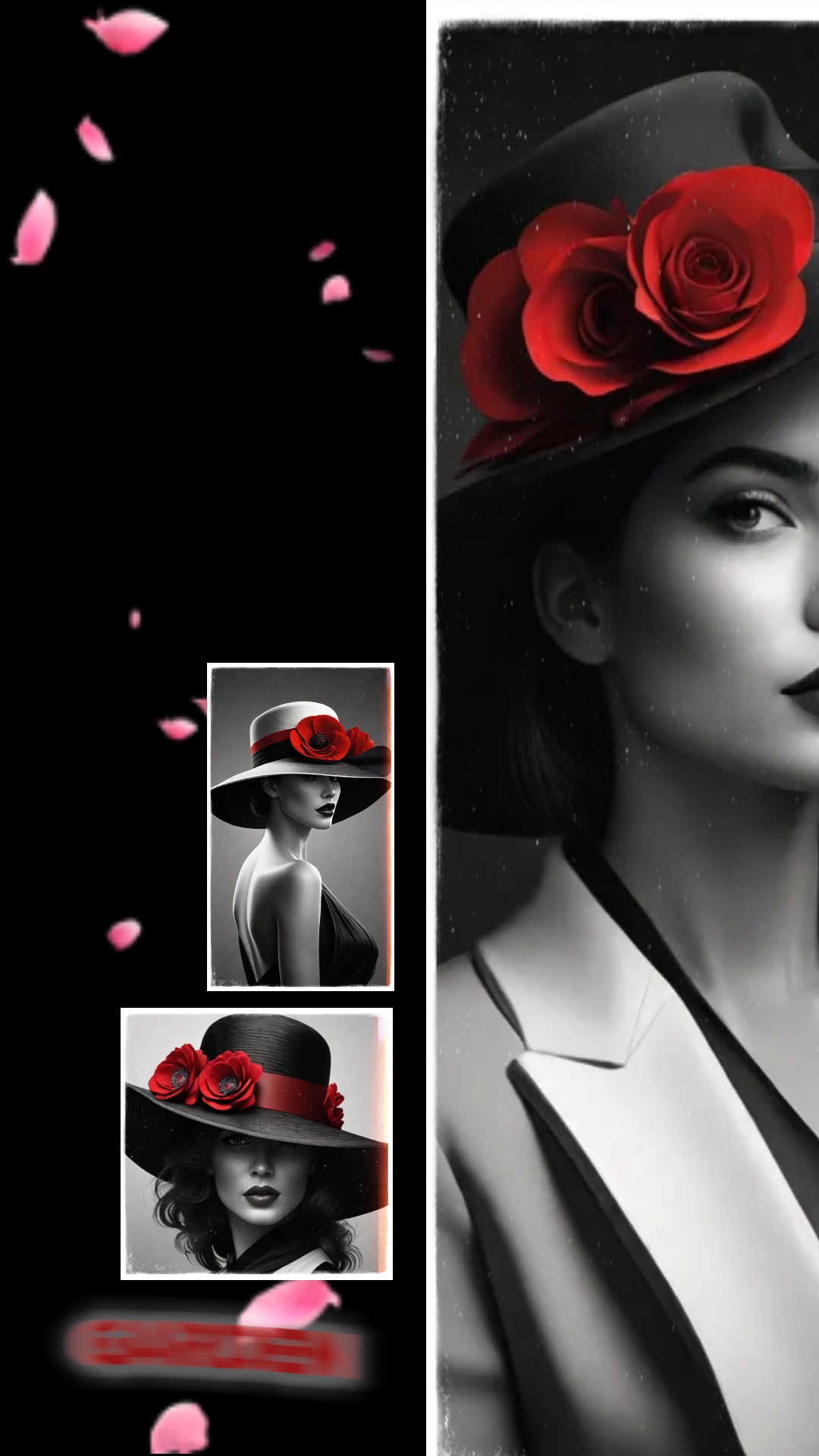 Only Red Rose Template AI - Pippit