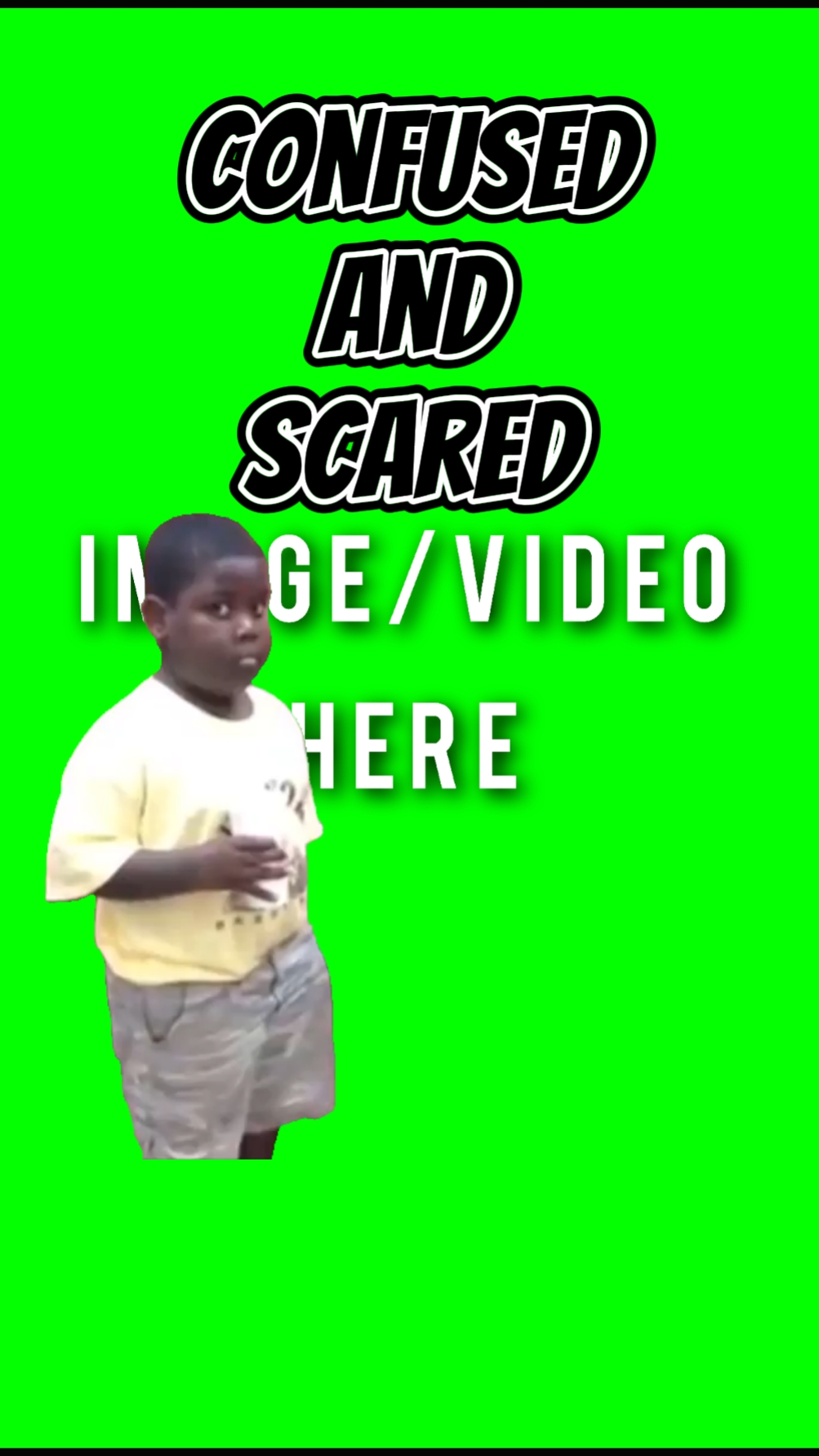 Scared Green Screen - Pippit