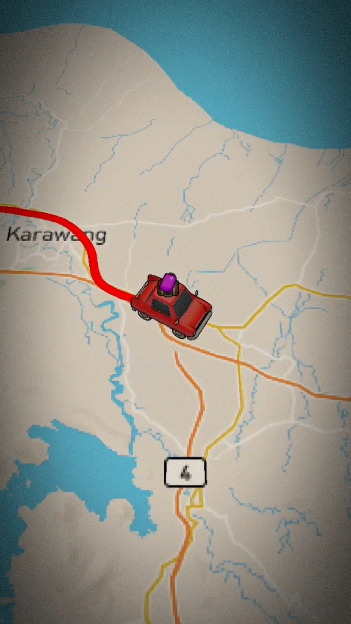 Maps mudik viral - contoh video - template CapCut