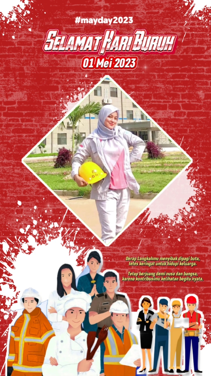 Labour day 2023 - contoh video - template CapCut