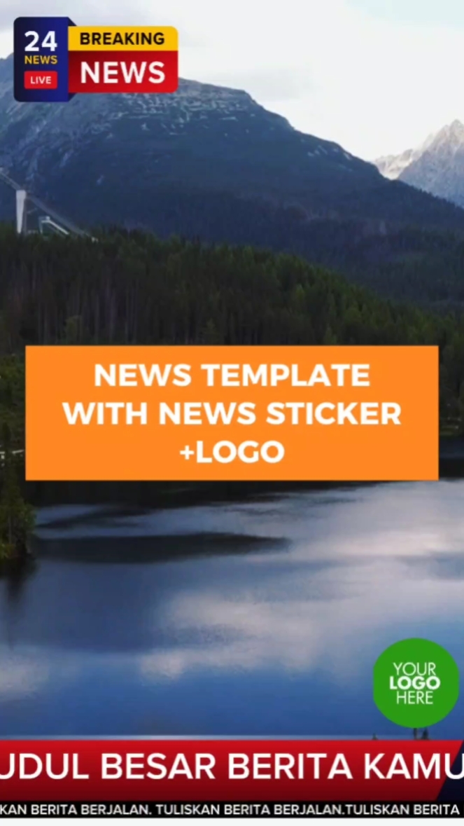 News ABS-CBN Background Template - Pippit