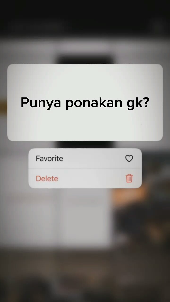PUNYA PONAKAN GK? - contoh video - template CapCut
