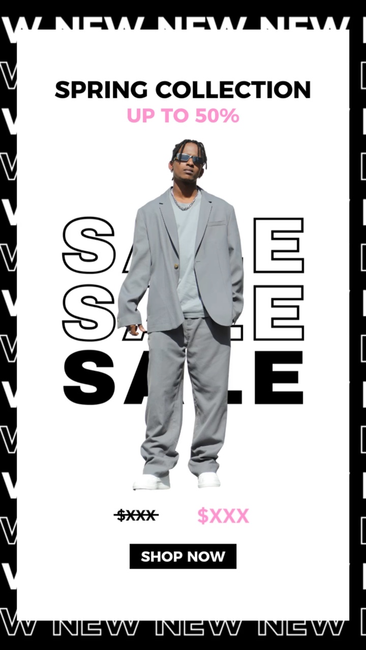 Text Photo Slideshow Template - Pippit