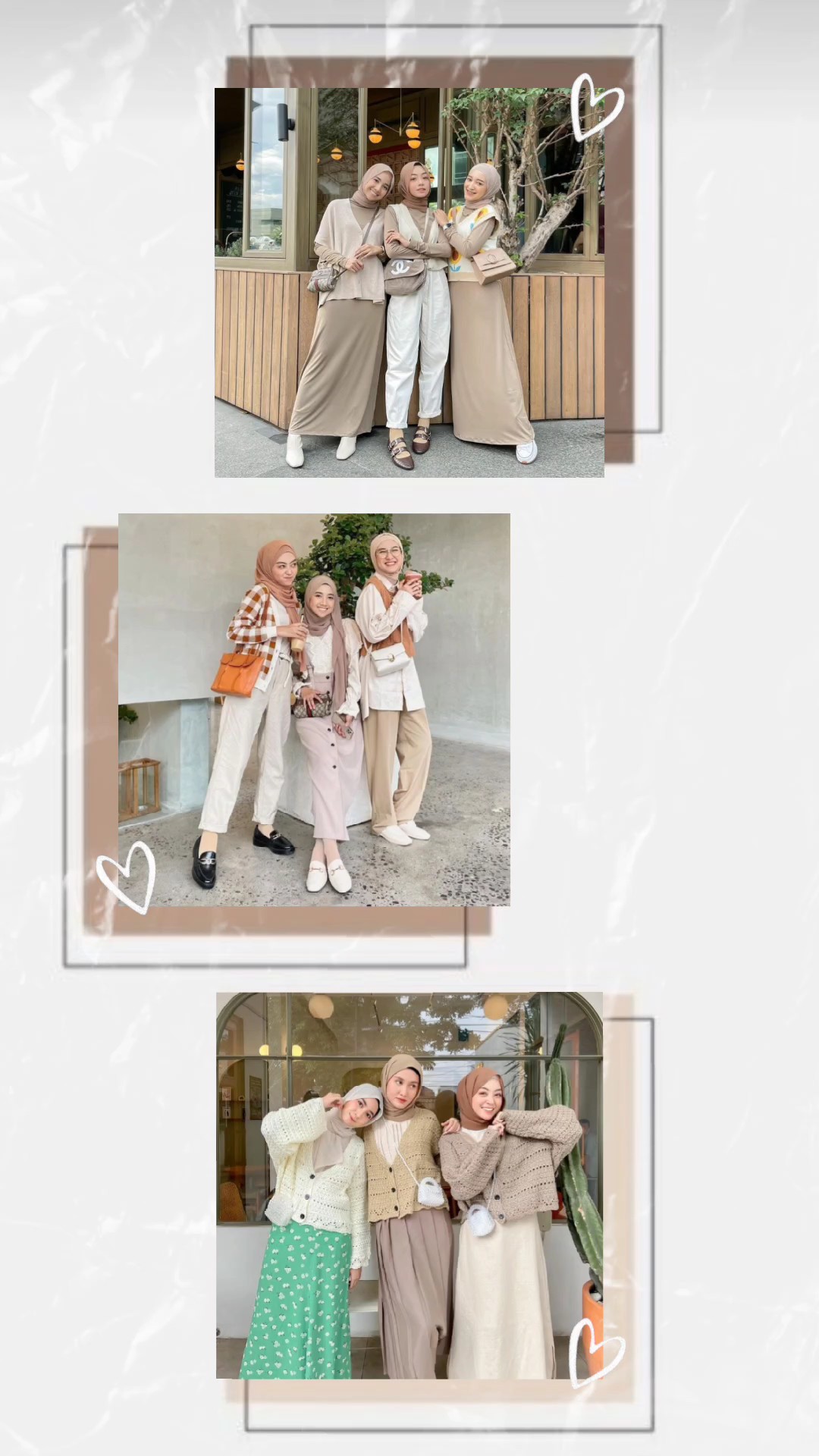 Aesthetic Frames Templates for 3 Pictures - Pippit