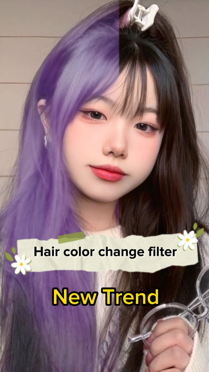 different color hair ai effect - Pippit