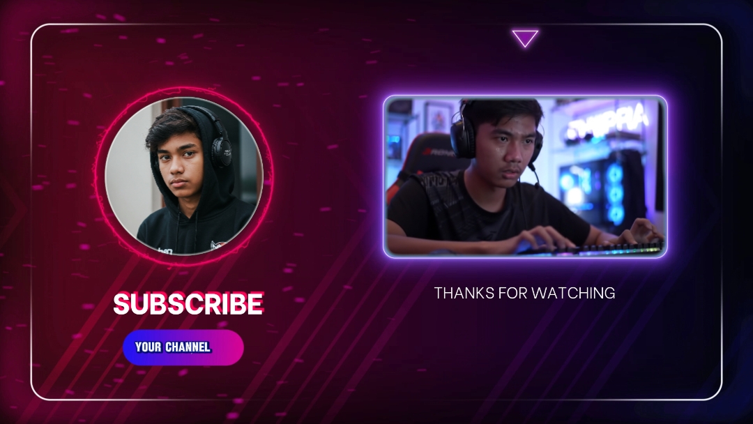 End Screen Template for YouTube - Pippit