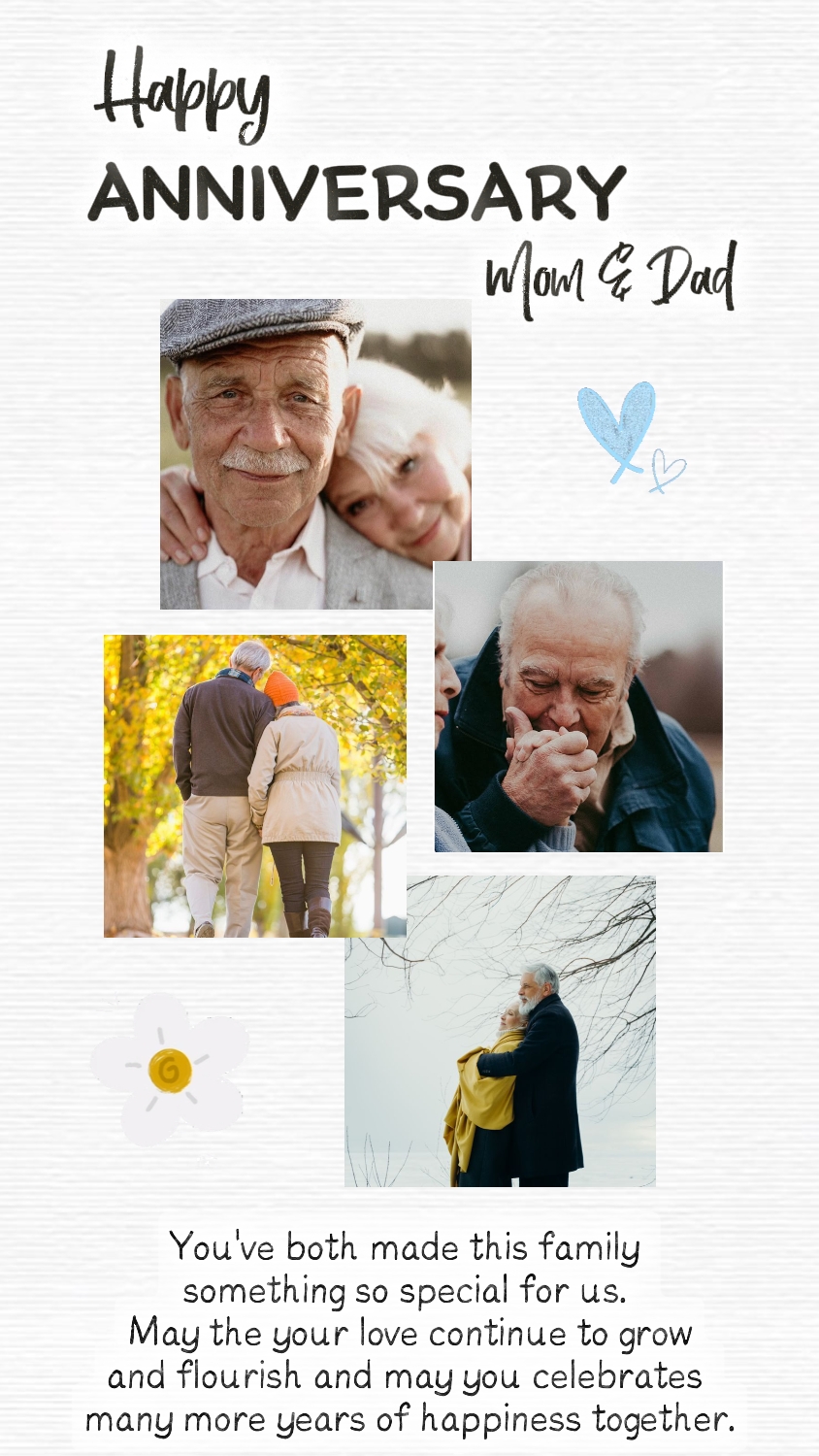 6 December Anniversary Templates Mom and Dad - Pippit