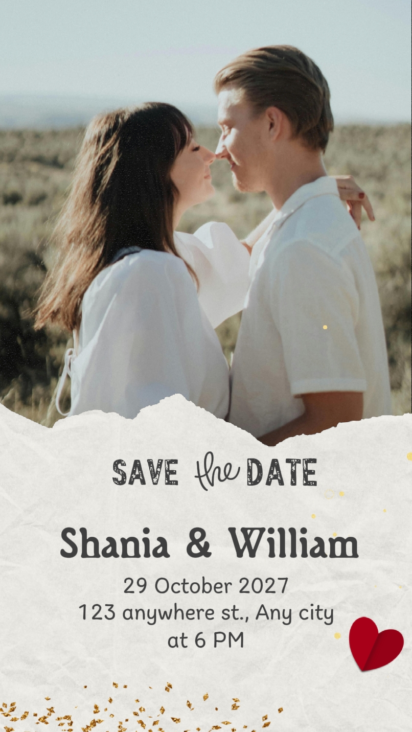Wedding Countdown Save The Date - Pippit