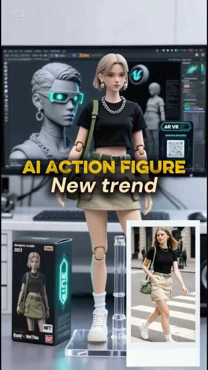 AI action figure - video template by CapCut