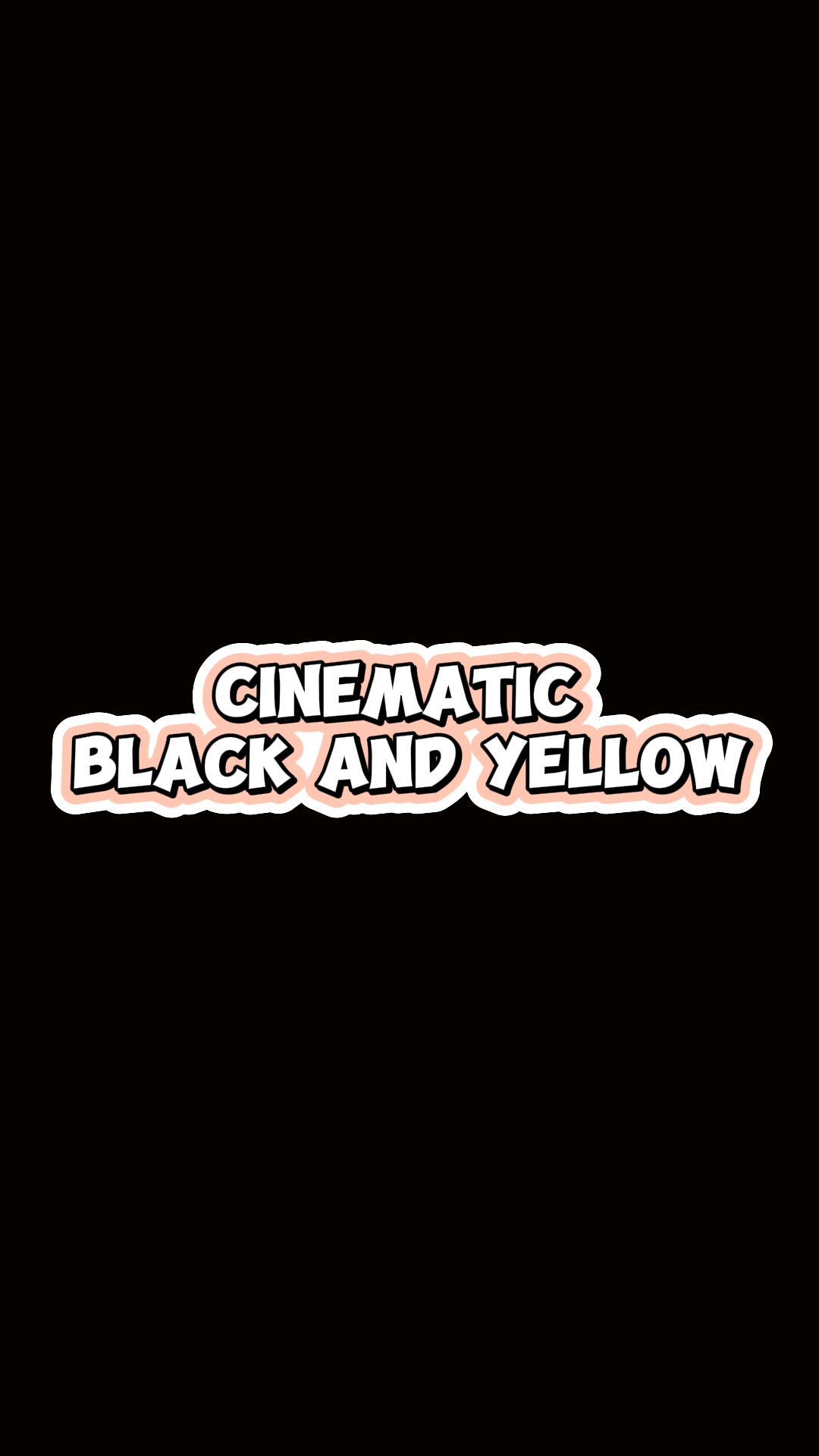 Cinematic Video Template Yellow Effect - Pippit