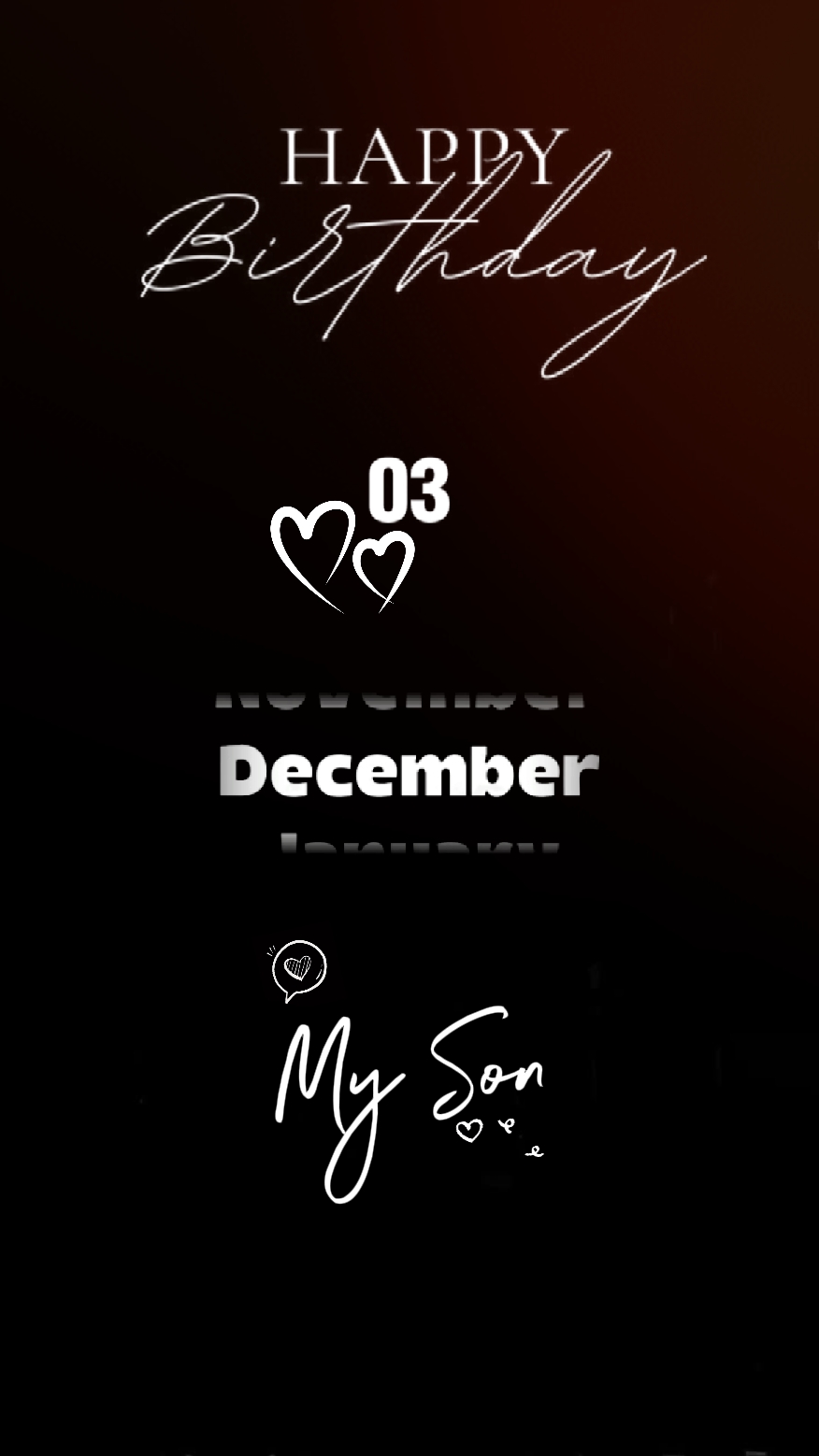 Birthday Templates for December Baby Boys - Pippit