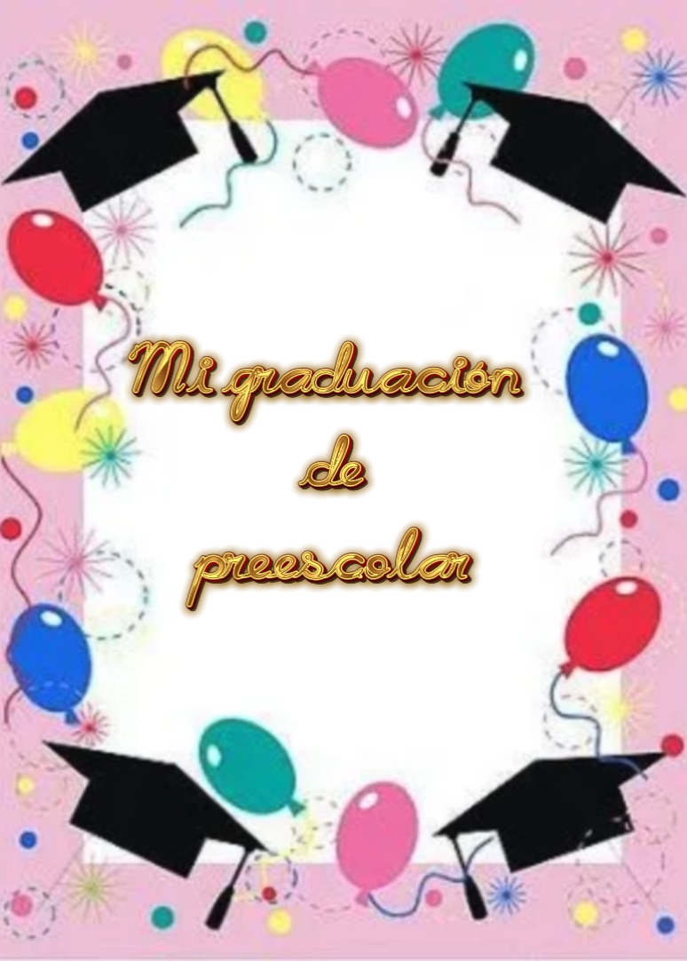Plantilla para Mi Invitación De Graduación De Kindergarten - Pippit