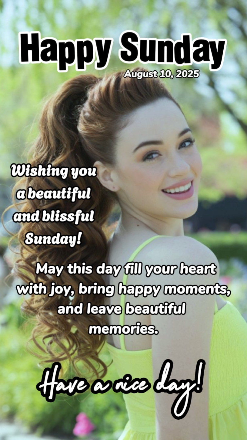 Happy Sunday - video template by CapCut