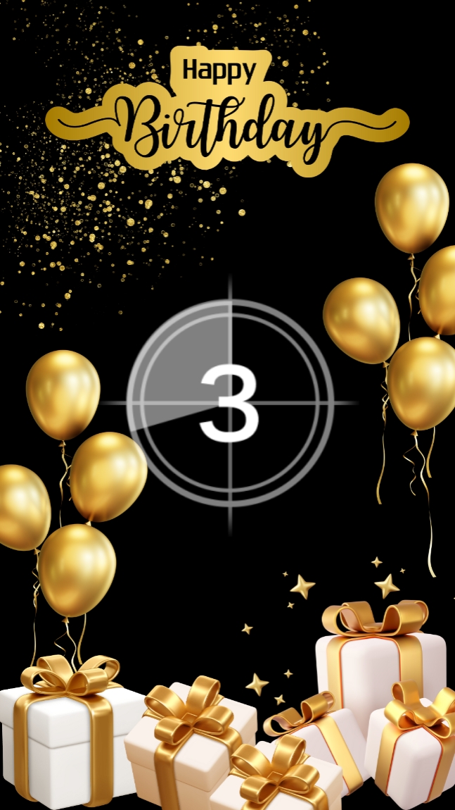 Birthday Timer Template Girl - Pippit