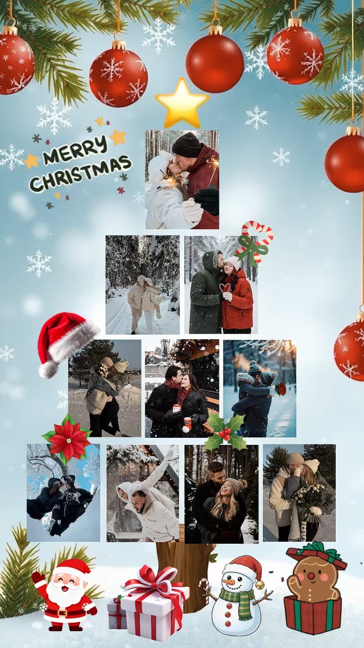 Christmas Tree Wallpaper Template - Pippit