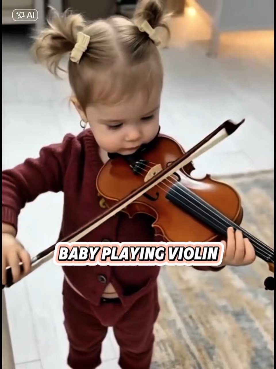BABY PLAYING VIOLIN - video template by CapCut