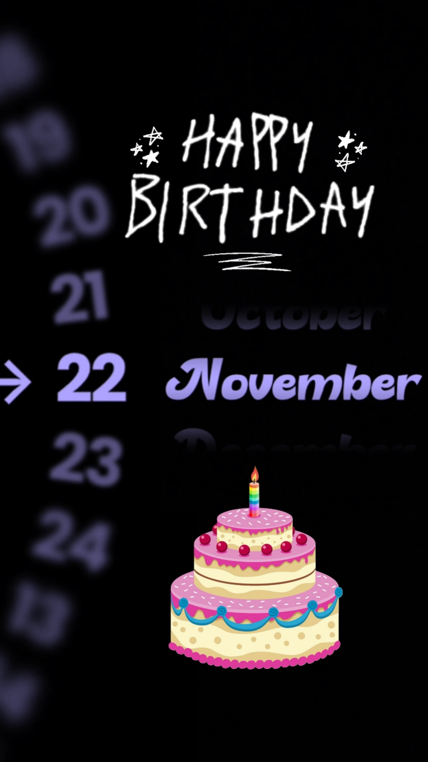 Kids Happy Birthday 22 November Templates - Pippit