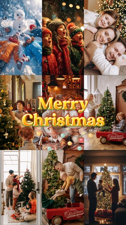 Christmas Collage Template 2025 Family - Pippit