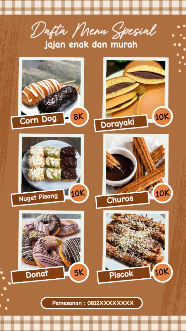 Gambar Desain 6 Menu Lucu - Pippit