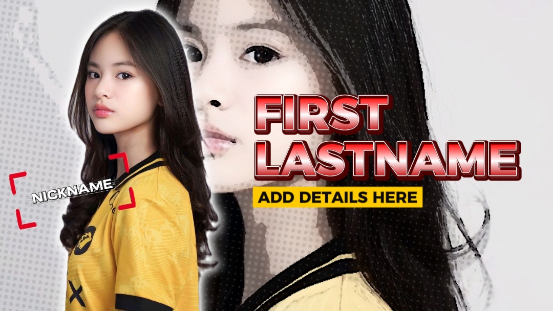 Template for Character Intro Portrait - Pippit