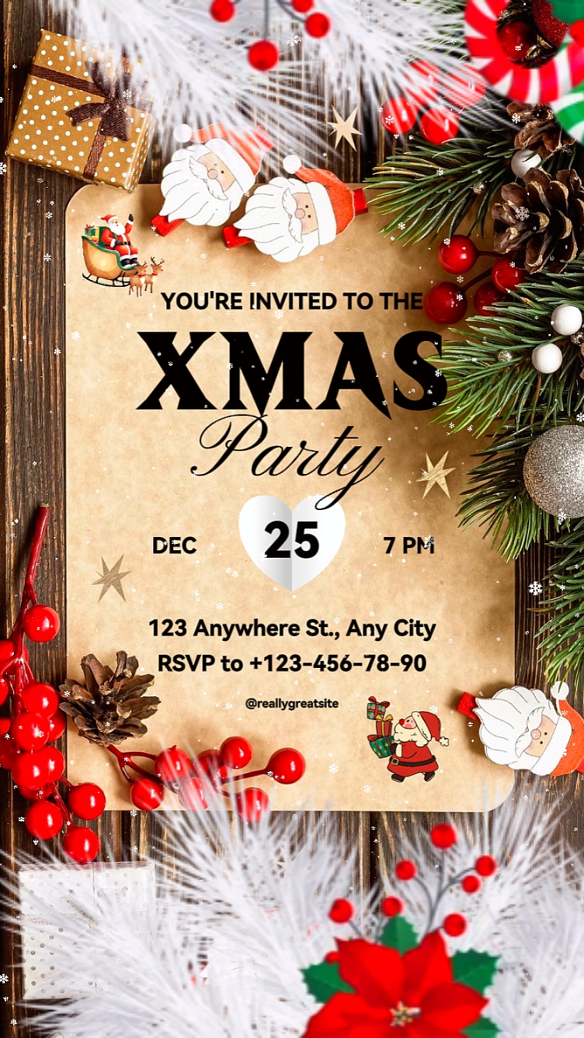 Christmas Party Program Template - Pippit