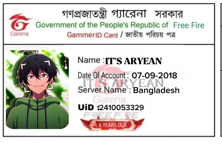 Free Fire NID Card - CapCut