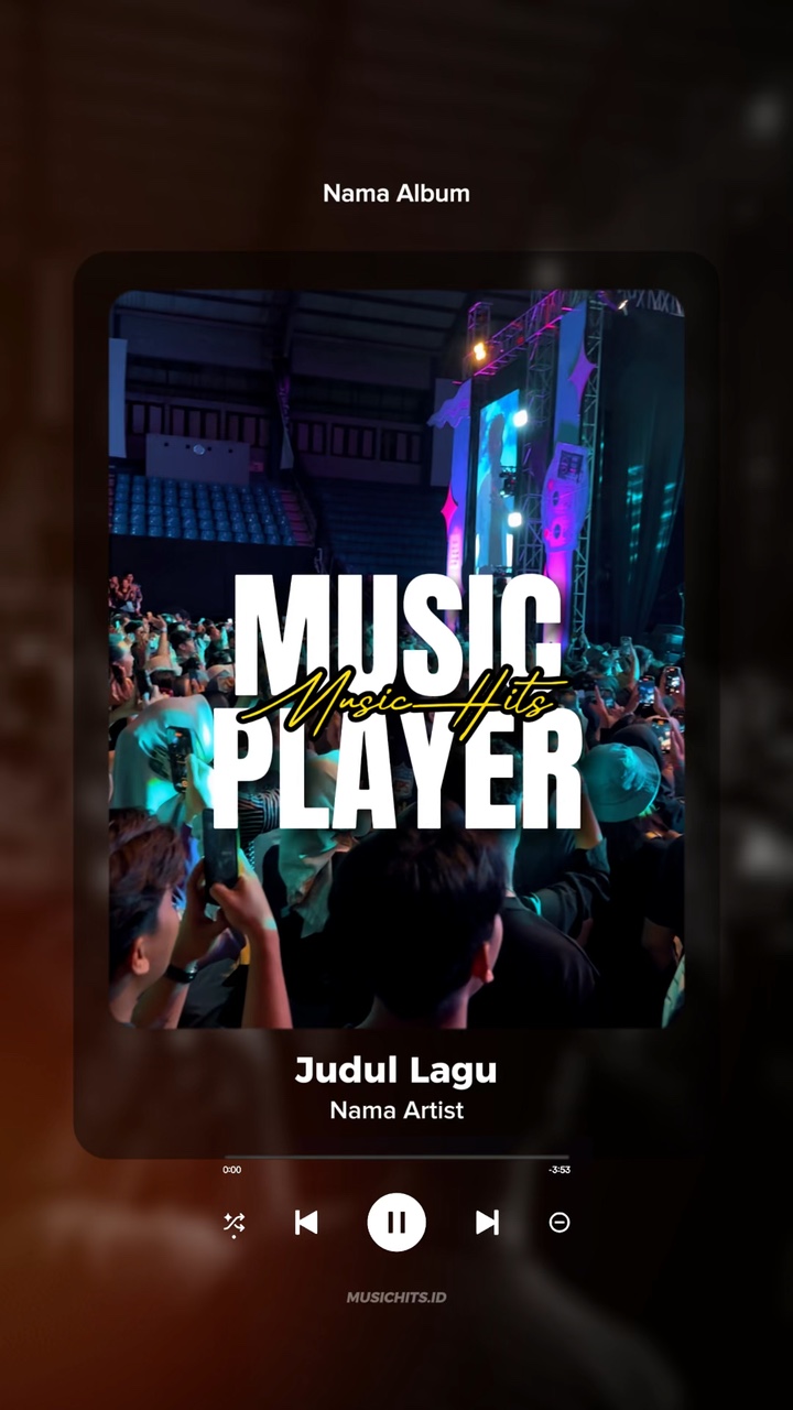 Apple Music Template with a Song - Pippit
