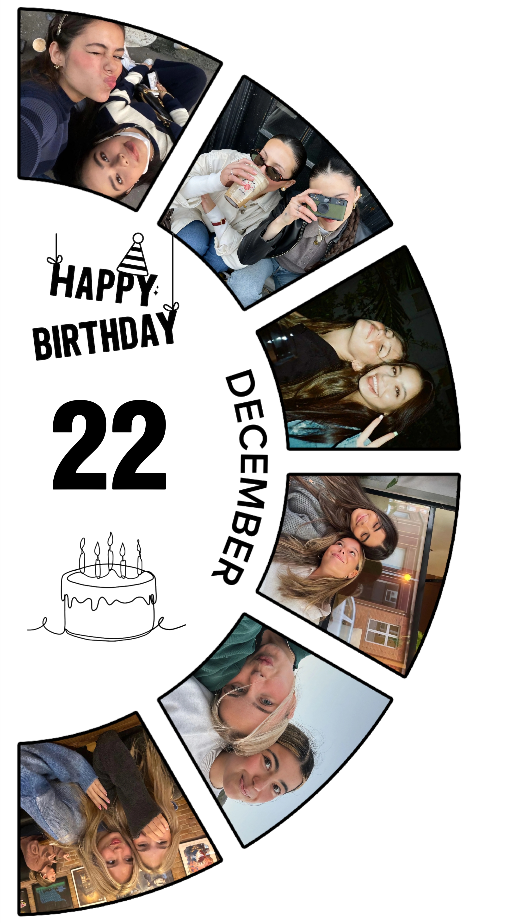 22 December Birthday Template Countdown - Pippit