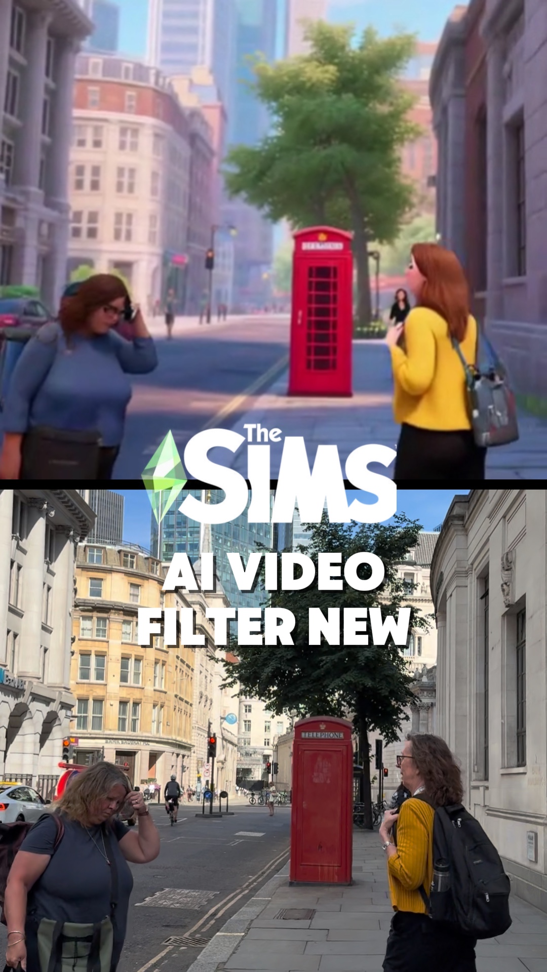 sims video filter ai - video template by CapCut