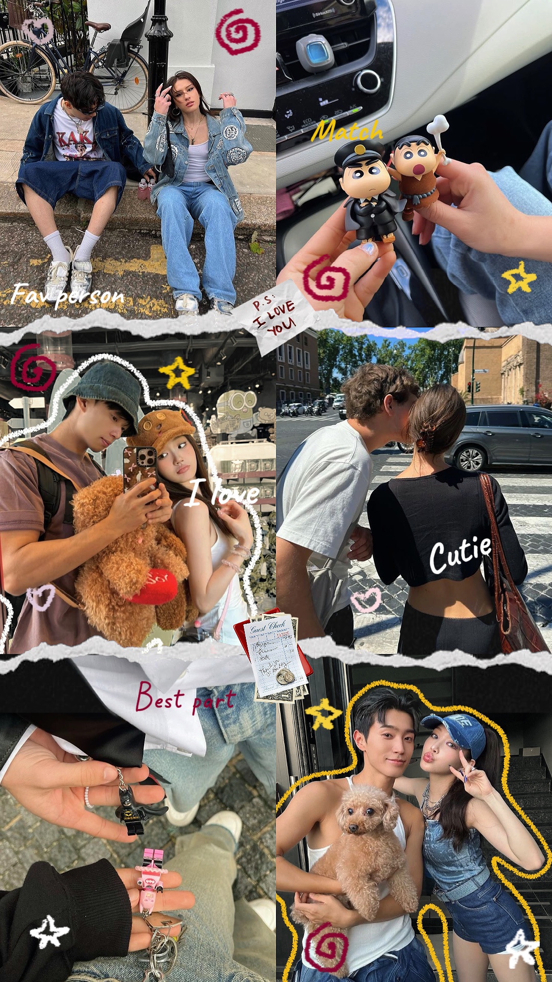 6 Photos Templates Cute Couple - Pippit