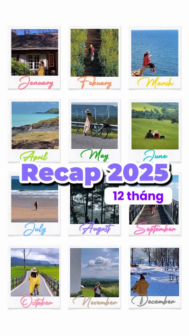 2025 Recap Template 12 Frame - Pippit