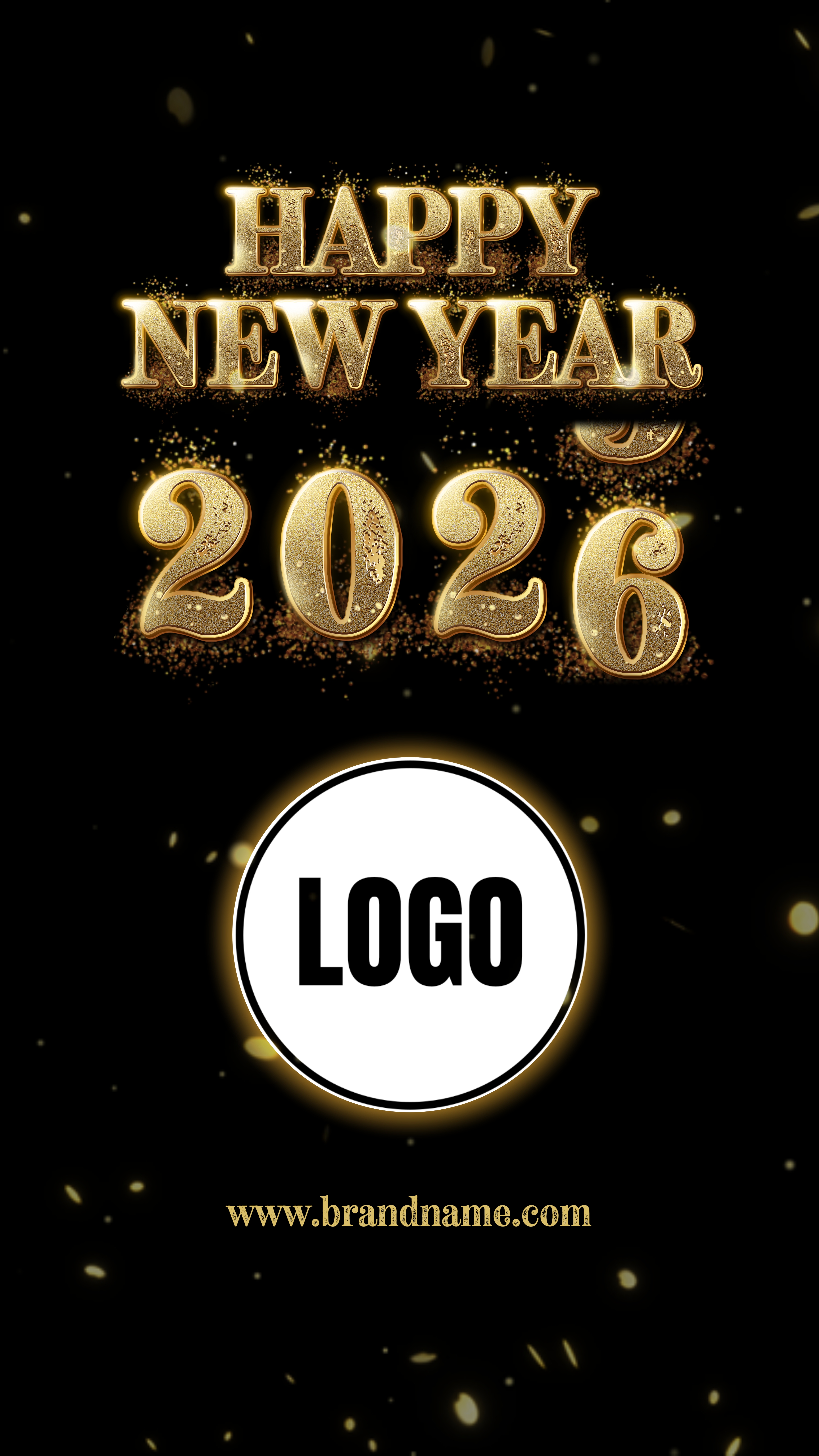 Cupcut Template Logo Happy New Year - Pippit