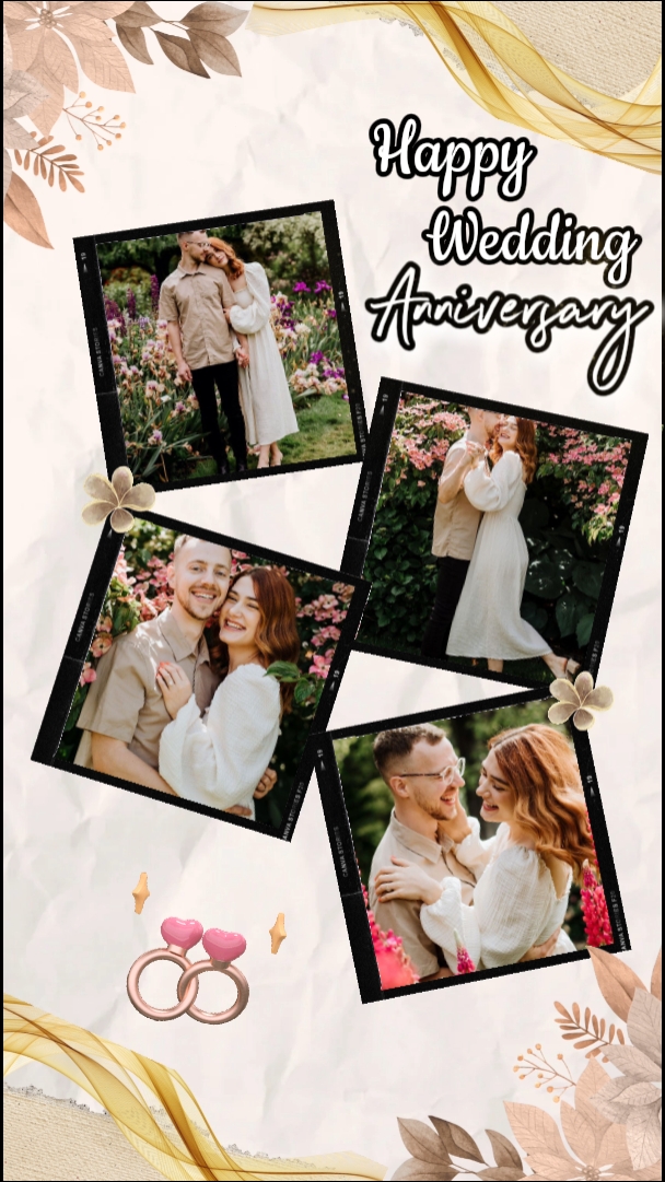 Wedding Anniversary Intro Chữ Effect - Pippit
