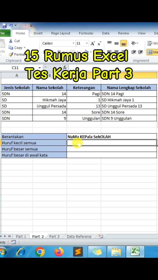 15 Rumus Excel Part3 - contoh video - template CapCut