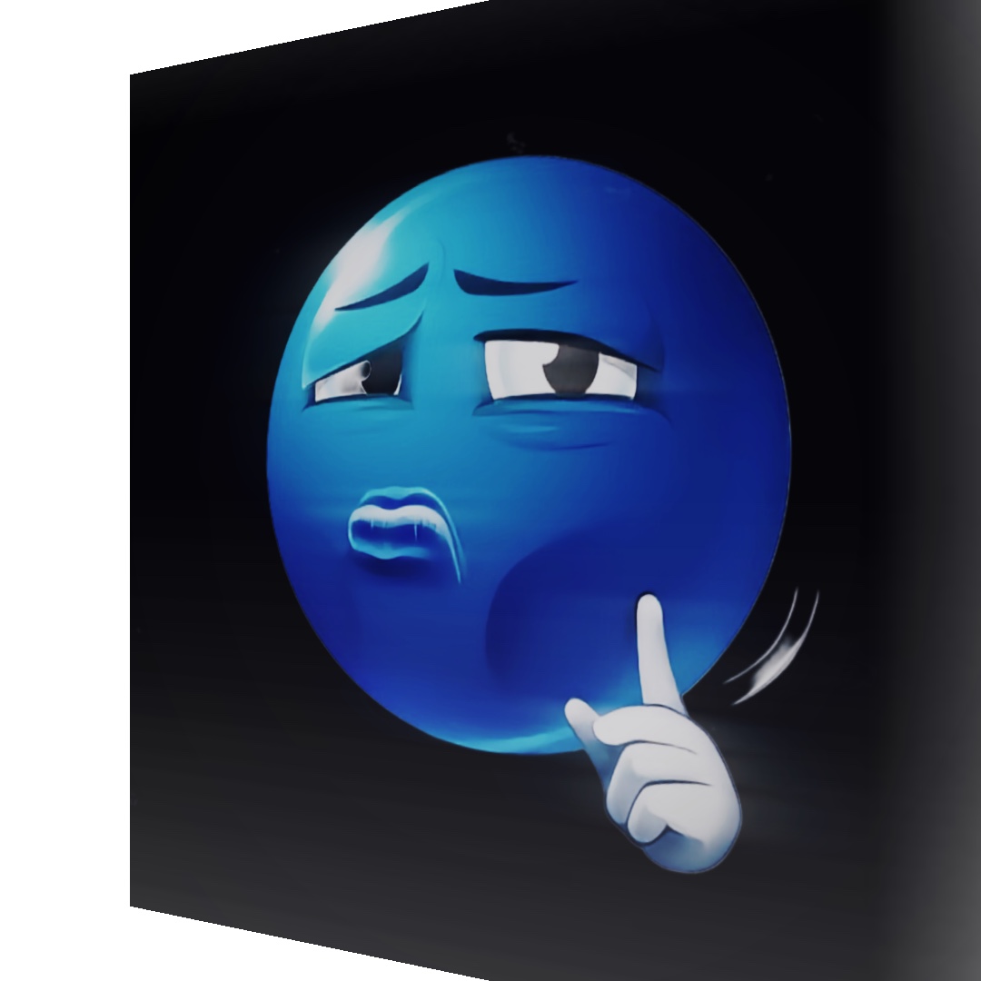 Blue Emoji Mog - video template by CapCut