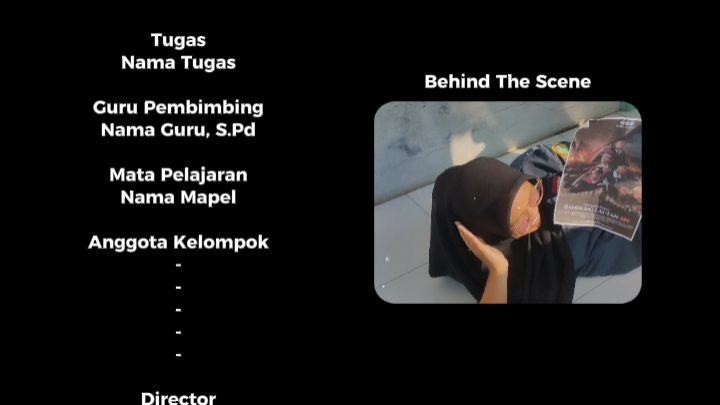 Film End Credit Portrait And Behind The Scenes - Pippit