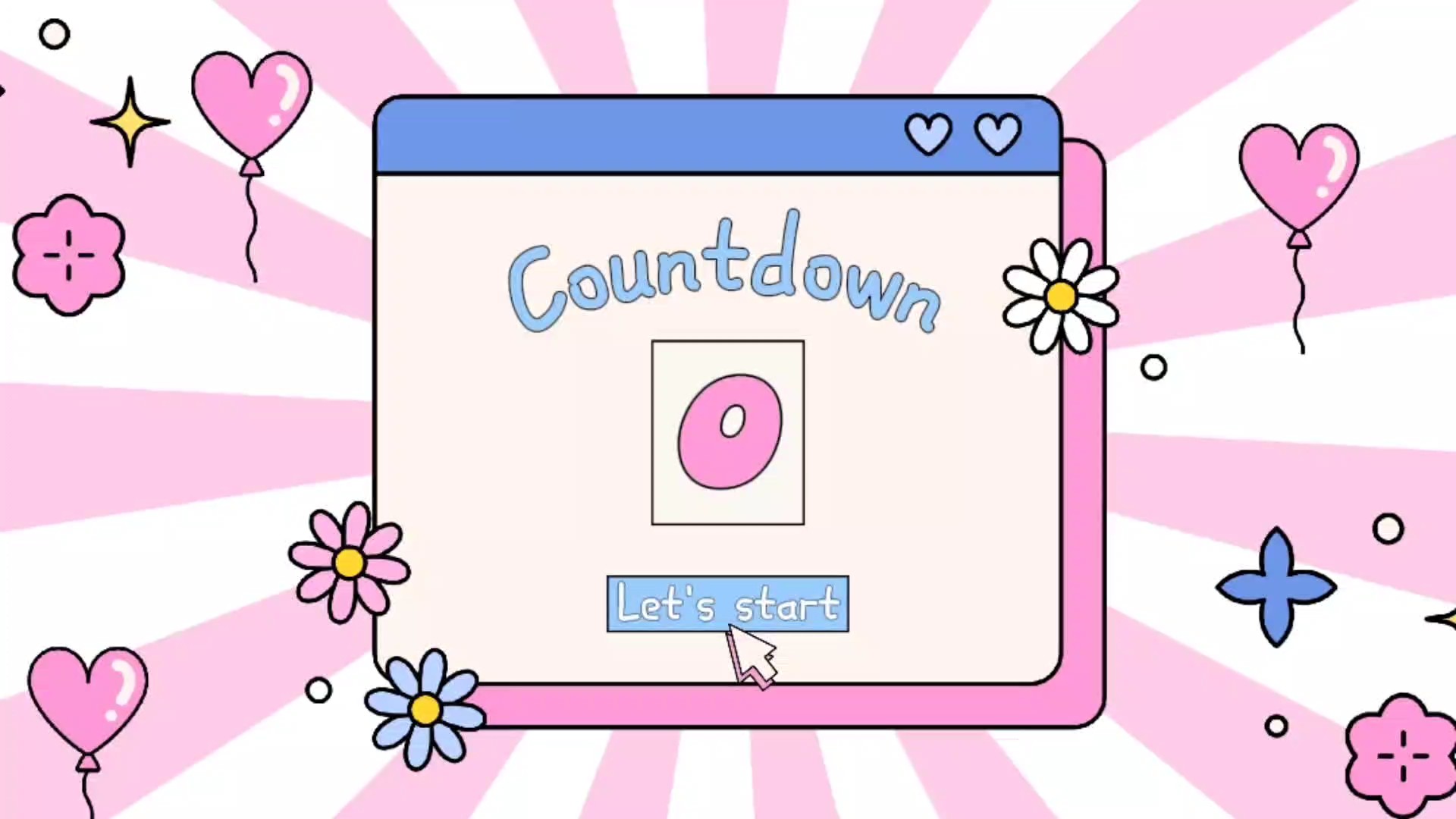 Countdown Template Cute - Pippit