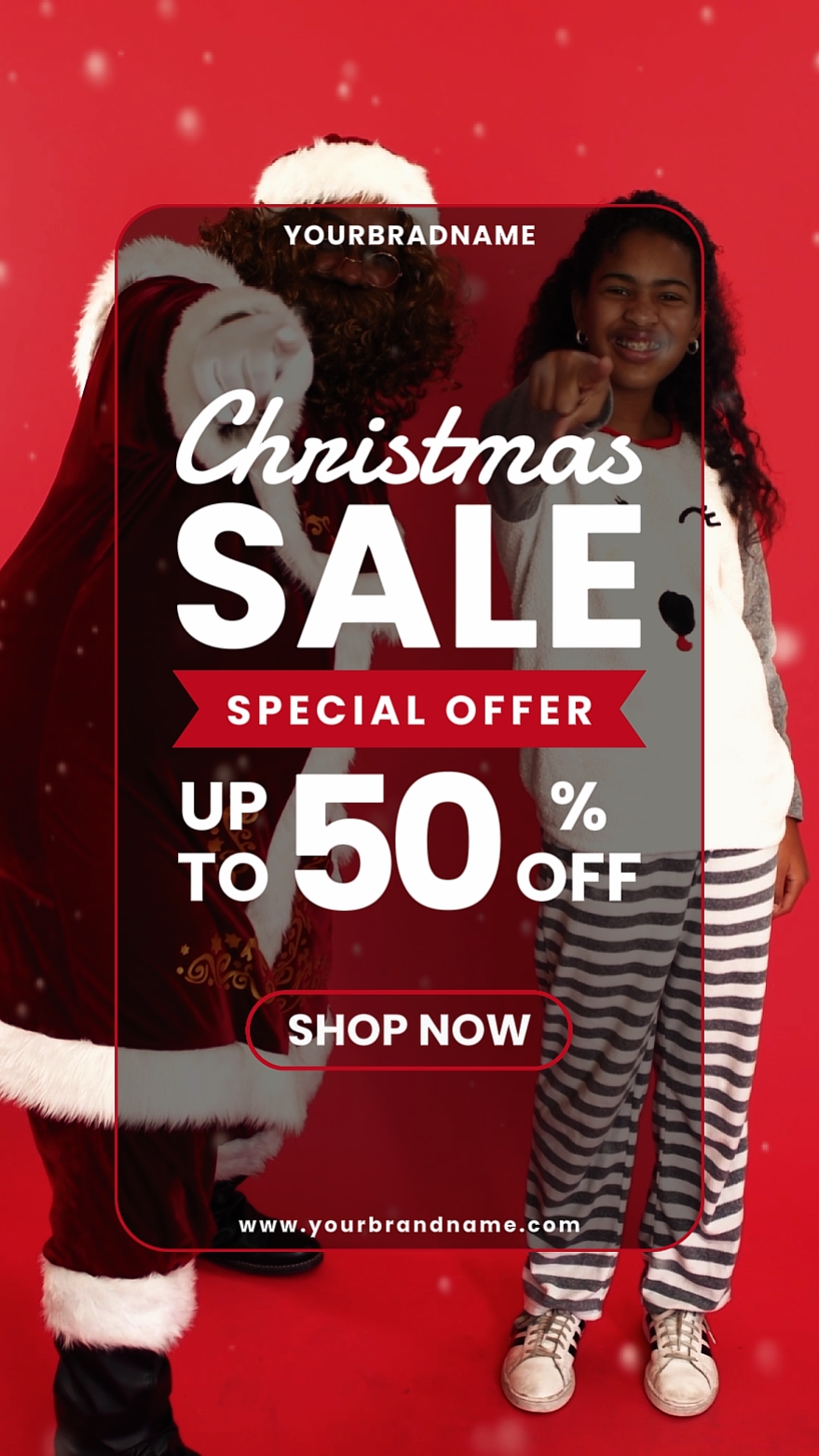 Folleto publicitario navideño gratuito - Pippit