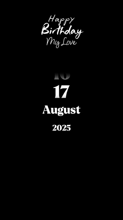 Hbd 17 august 2025 - CapCut