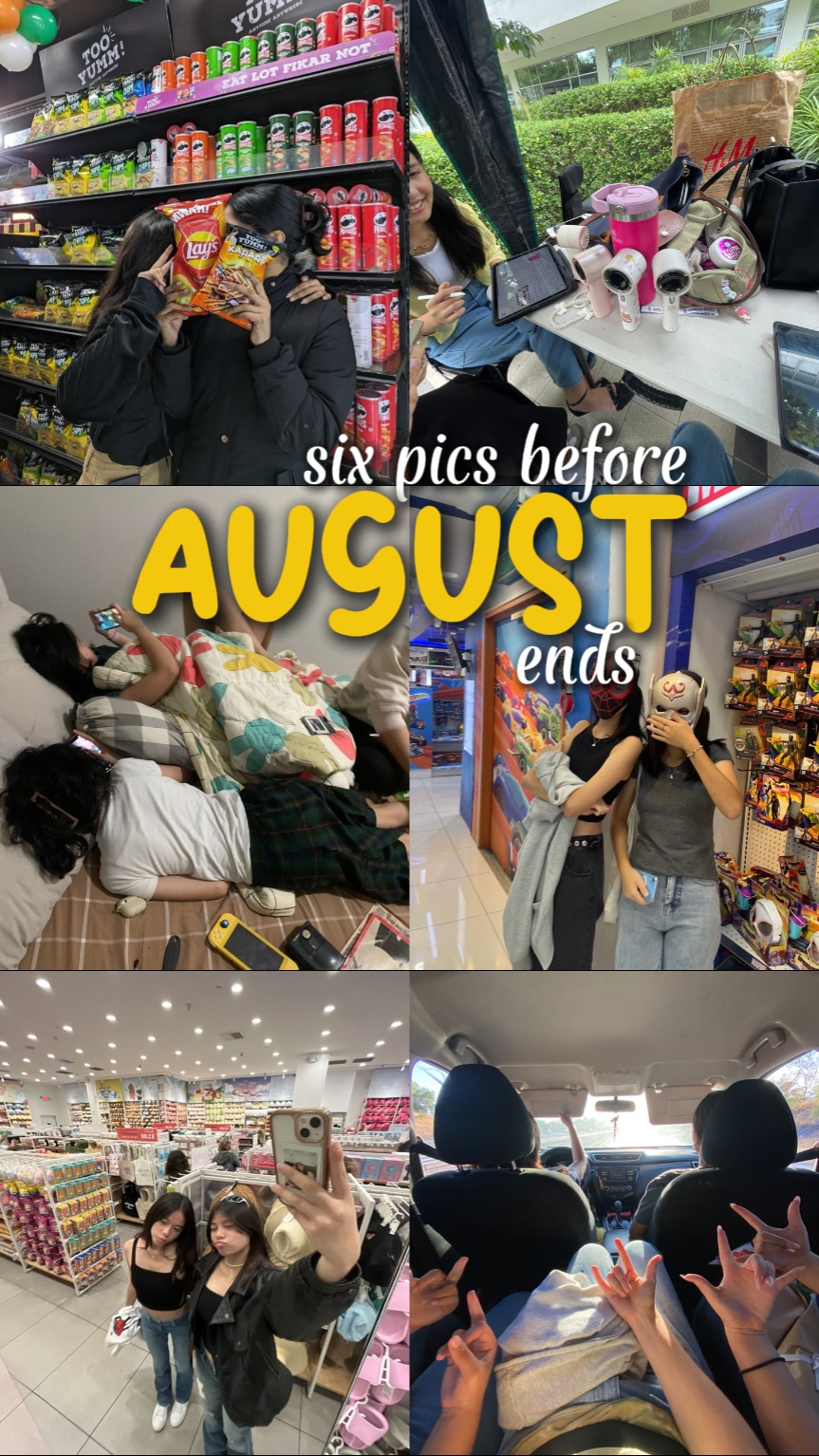 SIX PICS IN AUGUST - video template by CapCut