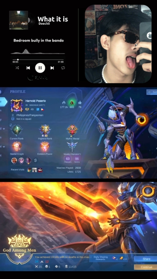 MLBB collage - video template by CapCut