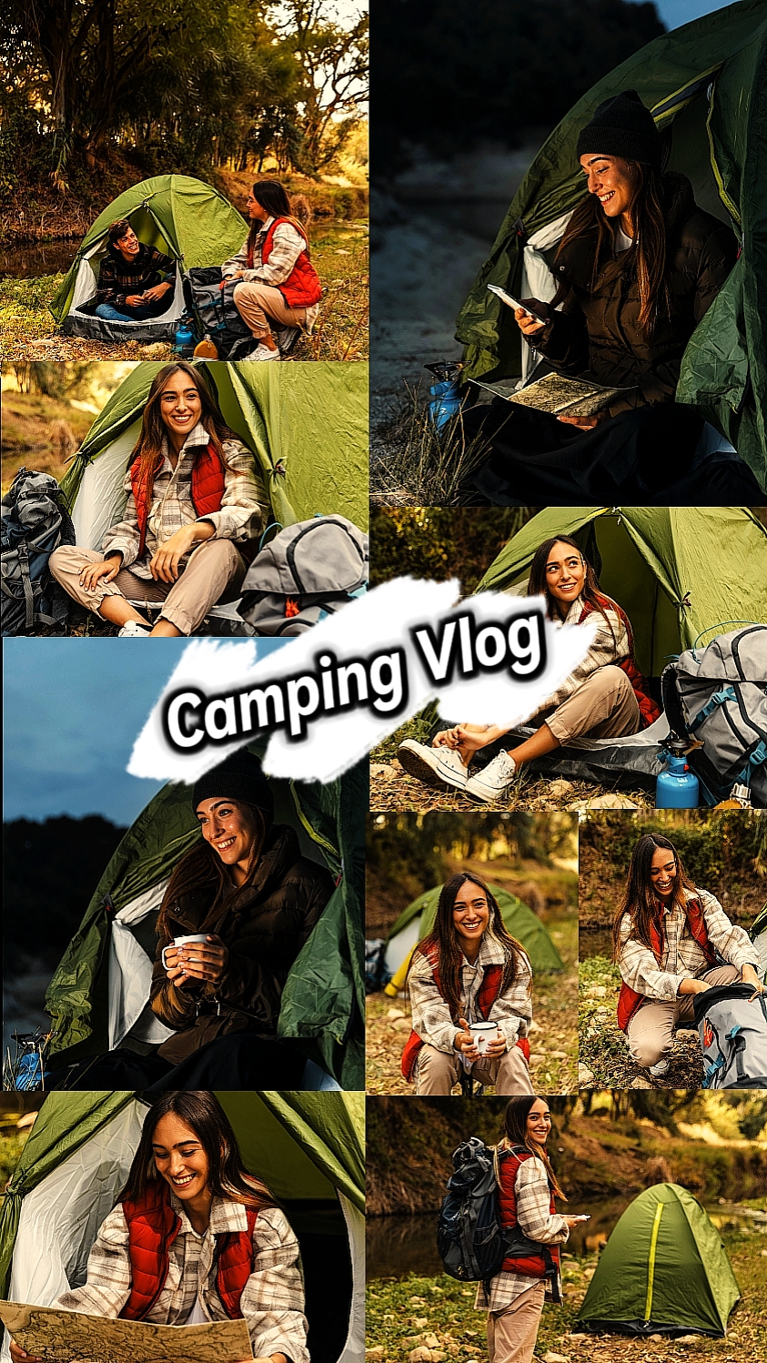 Montage Camping Template - Pippit