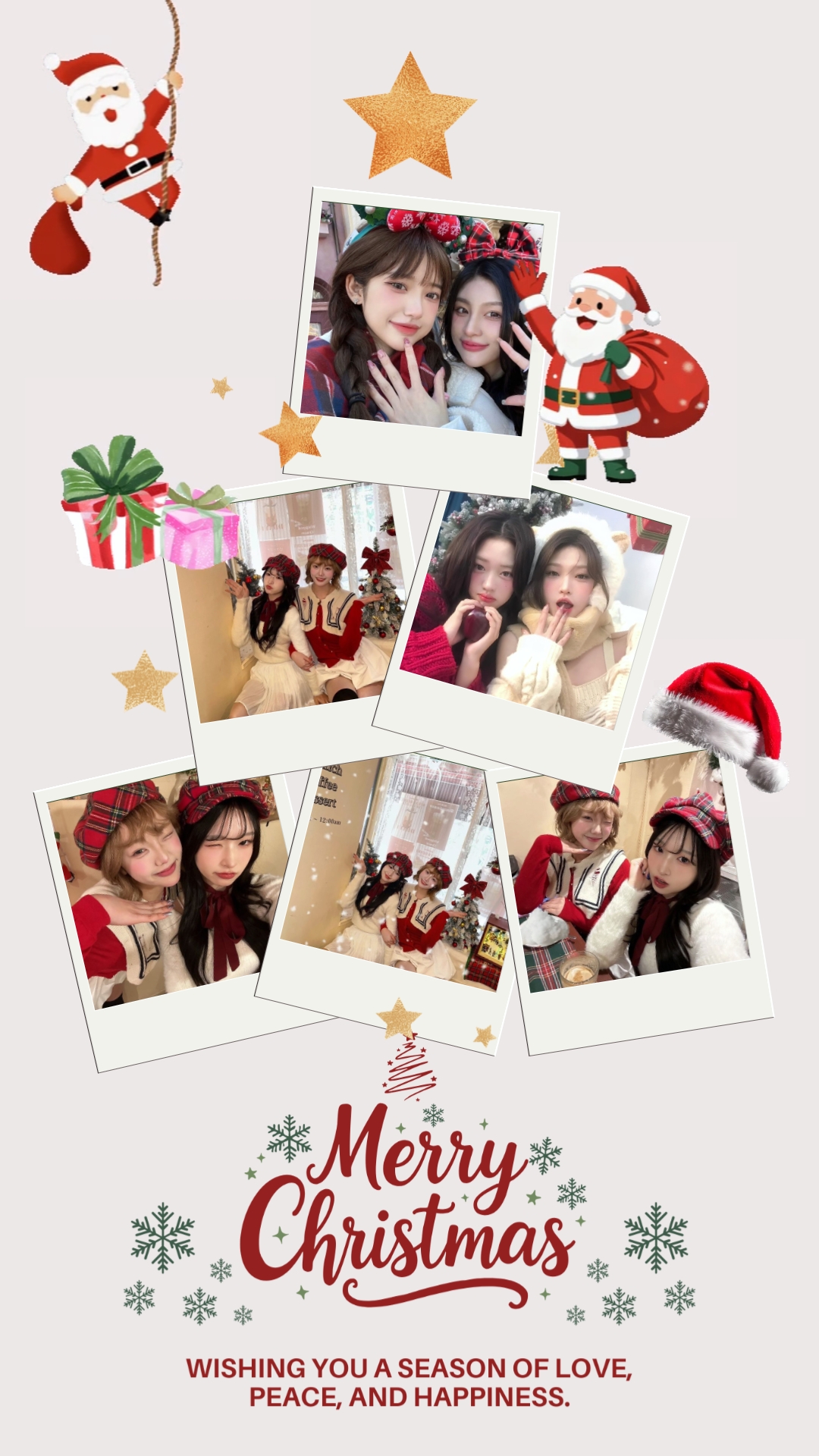 Christmas Tree Collage Photos Template - Pippit