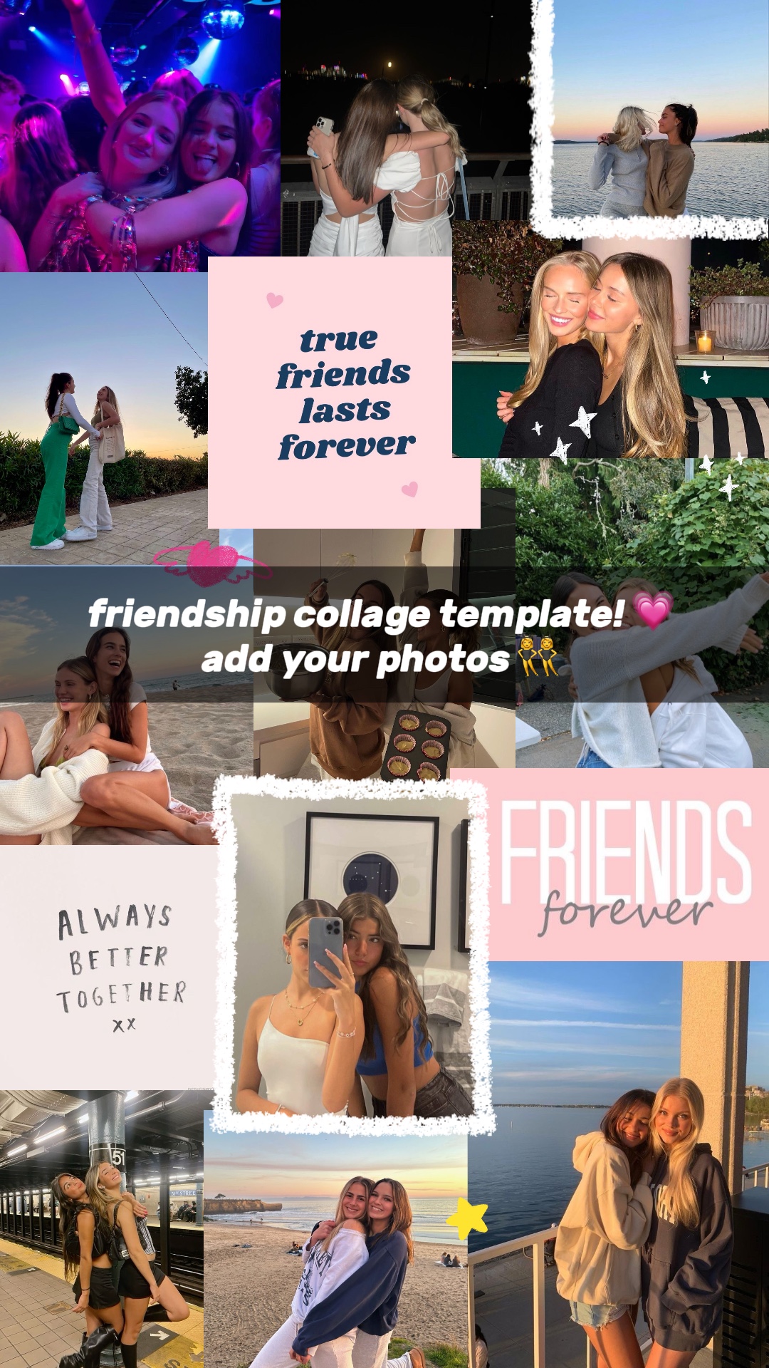 Friendship Templates Collage - Pippit